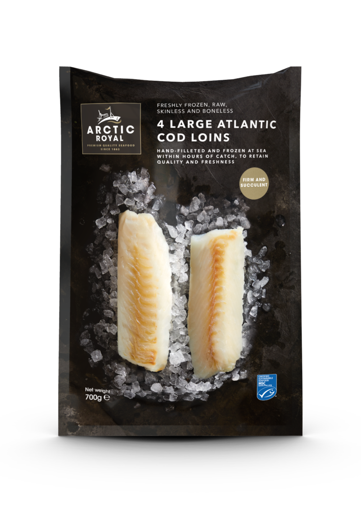 Atlantic Cod Loins 700g - Frozen Fish & Seafood - Arctic Royal